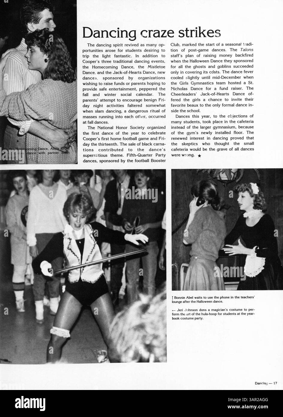 This high school annual from 1985-1986 highlights the students ...