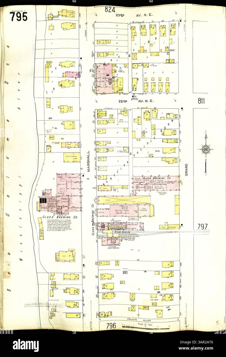 Sanborn Insurance Maps of Minneapolis, Minnesota, Volume 7 detail the ...