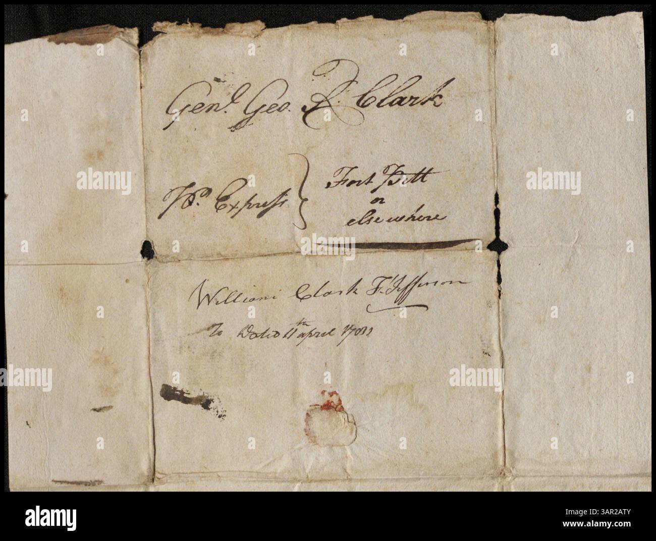 In this letter, William Clark writes to his brother George Rogers Clark ...