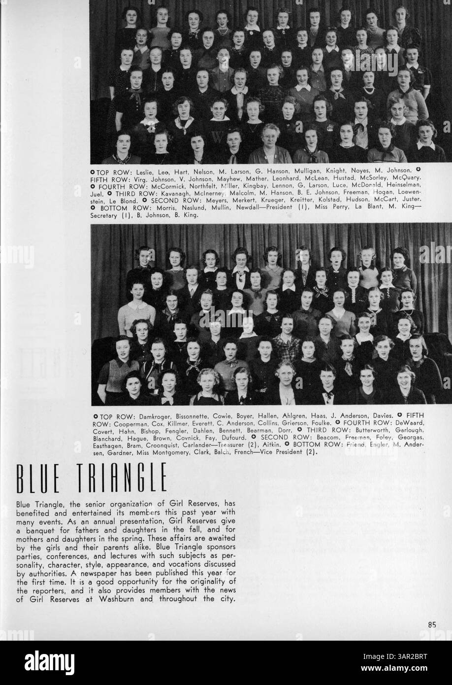 The 1938 edition of the 'Wahian' yearbook from Washburn High School ...