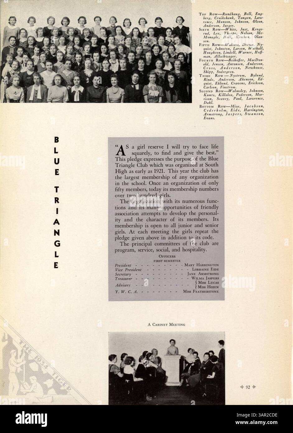 The 1934 South High Yearbook captures the key moments of the 1933-1934 ...