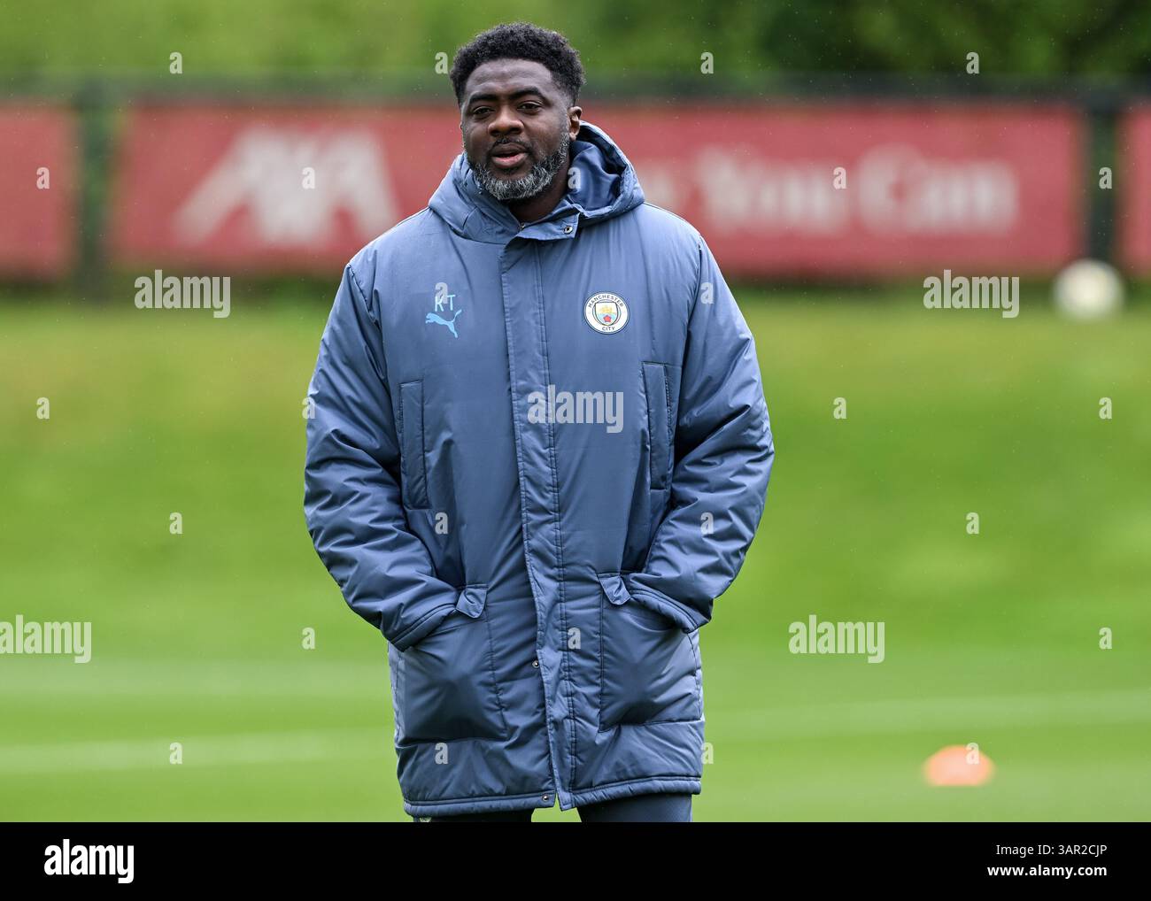 Liverpool, UK. 16th Apr, 2025. Kolo Toure coach of Manchester City ...