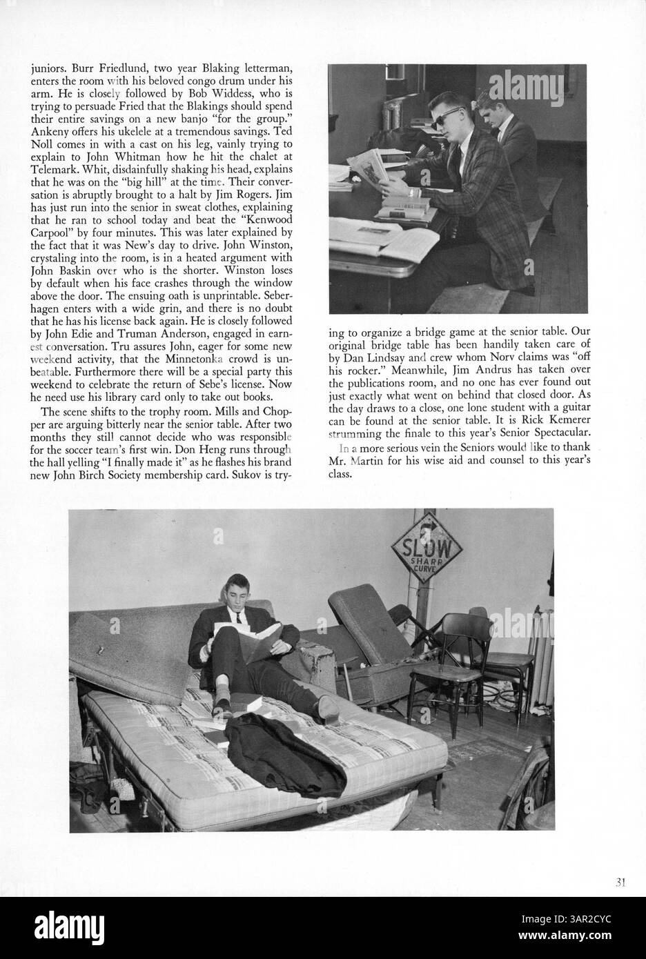 The 1962 Blake School yearbook, Call O' Pan, showcases the student body ...