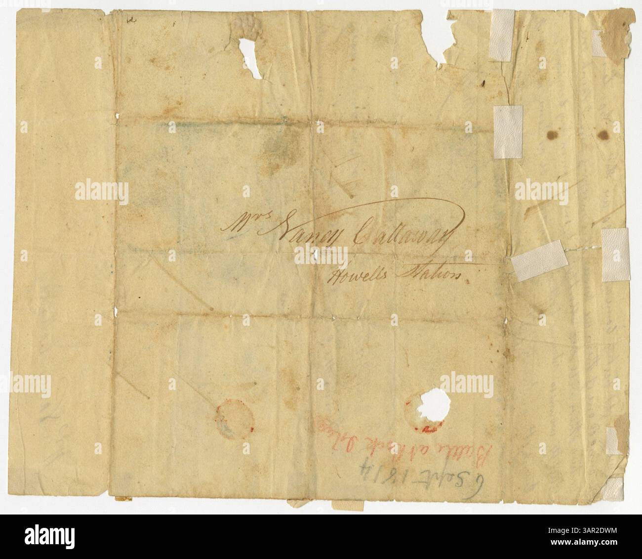 This September 6, 1814, letter from Jas. Callaway to his wife Nancy ...