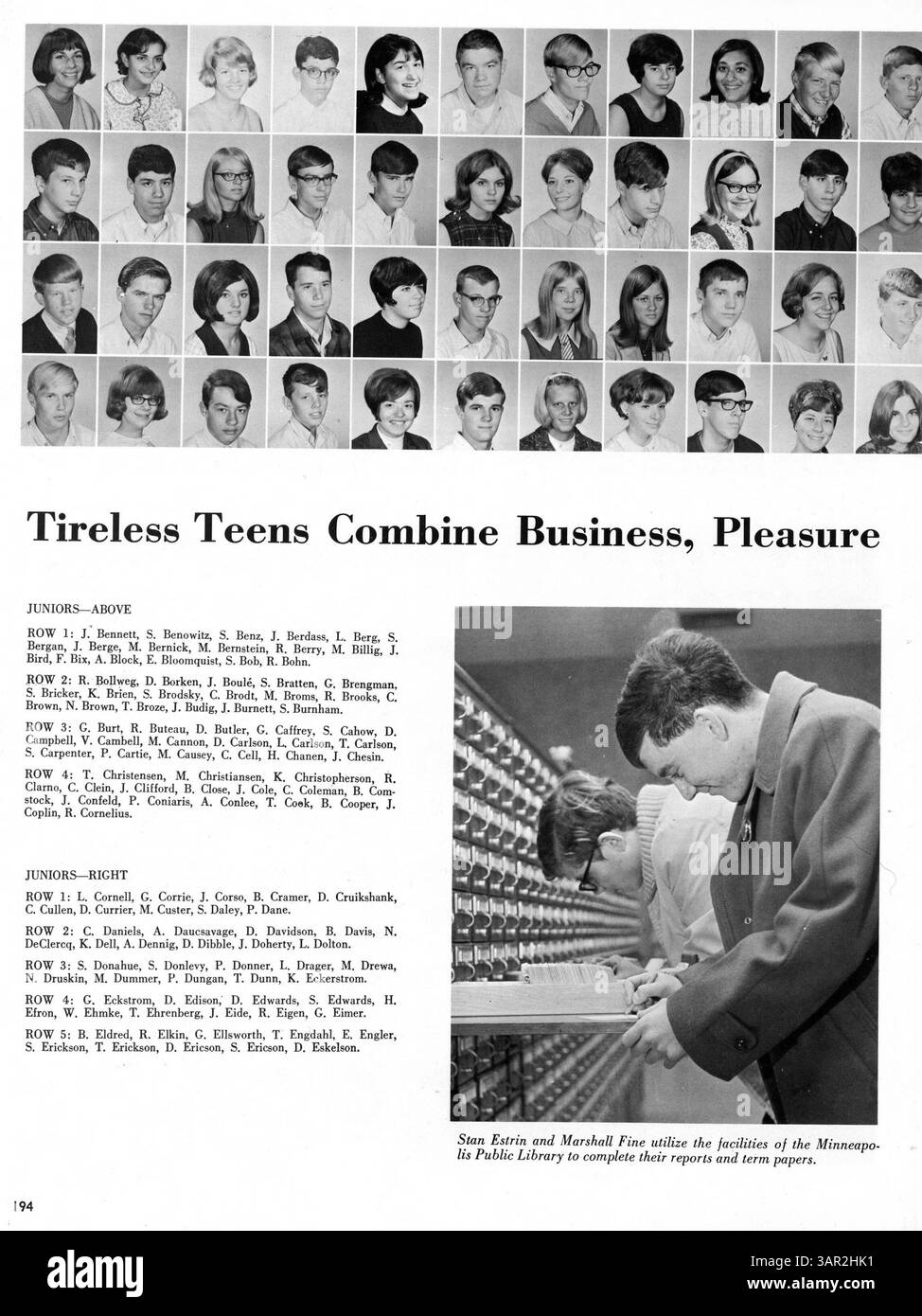 The 1967 Echowan Yearbook from St. Louis Park High School captures the ...