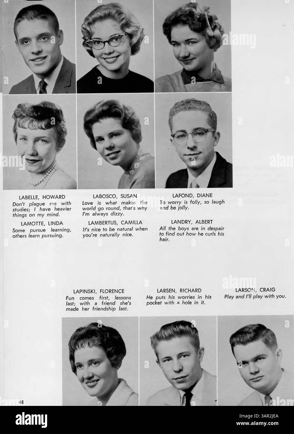 This 1961 high school yearbook provides insight into student life ...