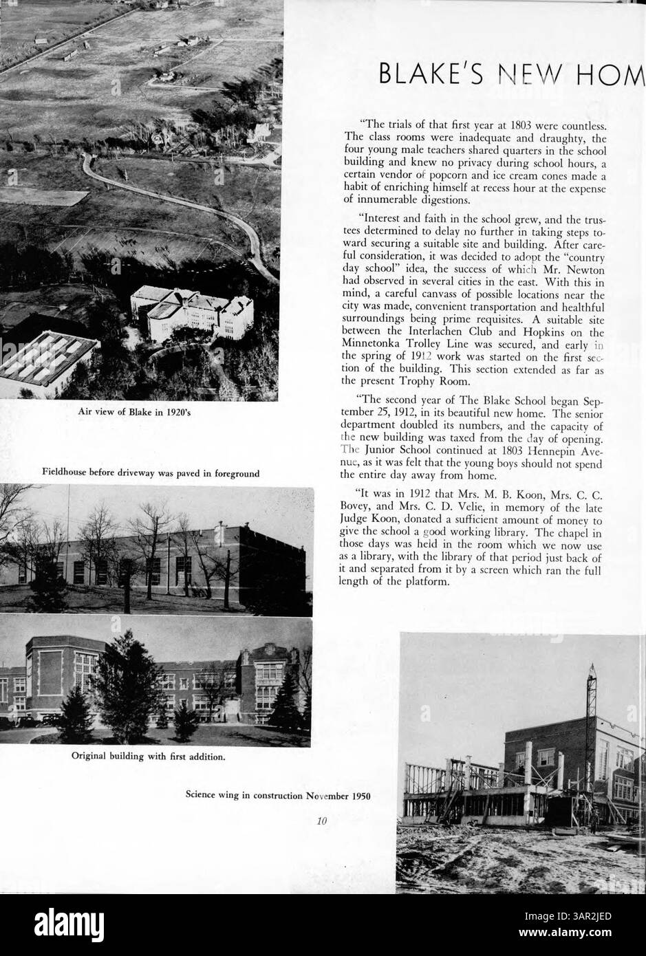 The 1958 Blake Yearbook, 'CALL O'PAN,' features a record of students ...