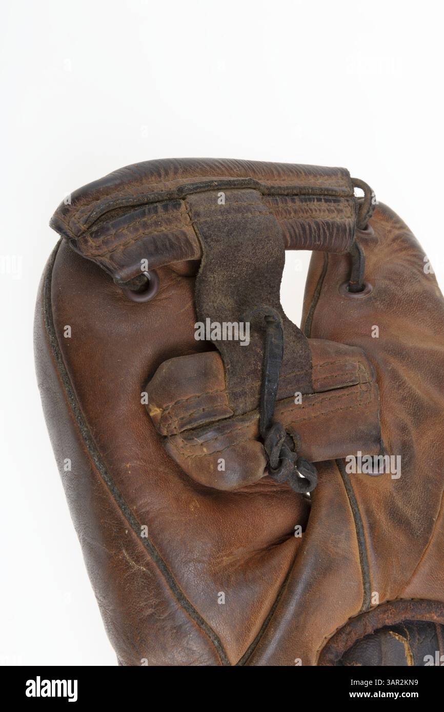 A leather baseball glove, the Skeeter Webb Model G375 by Rawlings, was ...