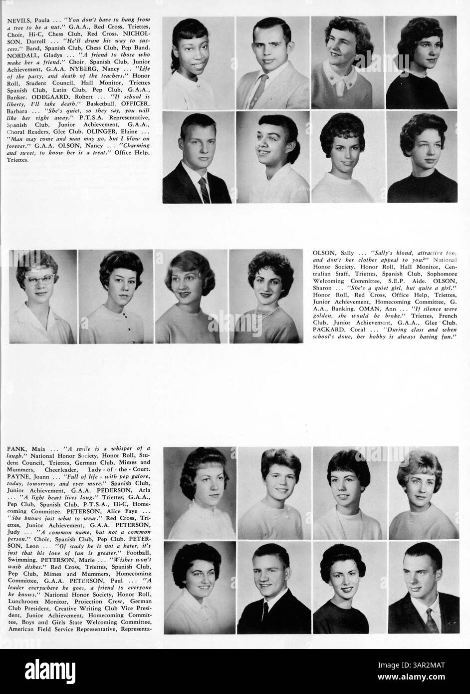 The 1960 Centralian yearbook captures key moments from the 1959-1960 ...