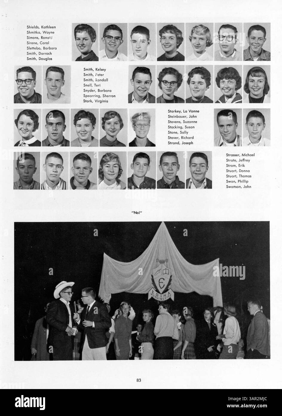 This edition of The Whigrean Yearbook (1960) from Edina-Morningside High School highlights the ...