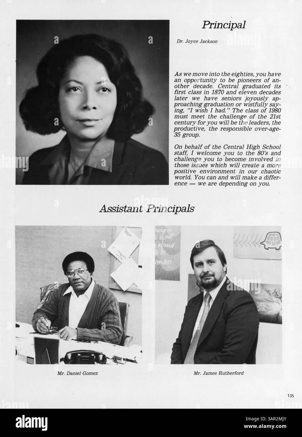 This 1980 Centralian yearbook captures Central High School's academic ...