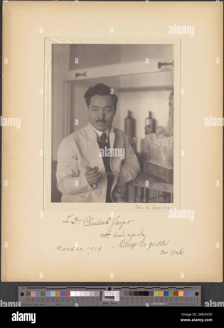 A portrait photograph from the Doris Ulmann collection of Hideyo ...