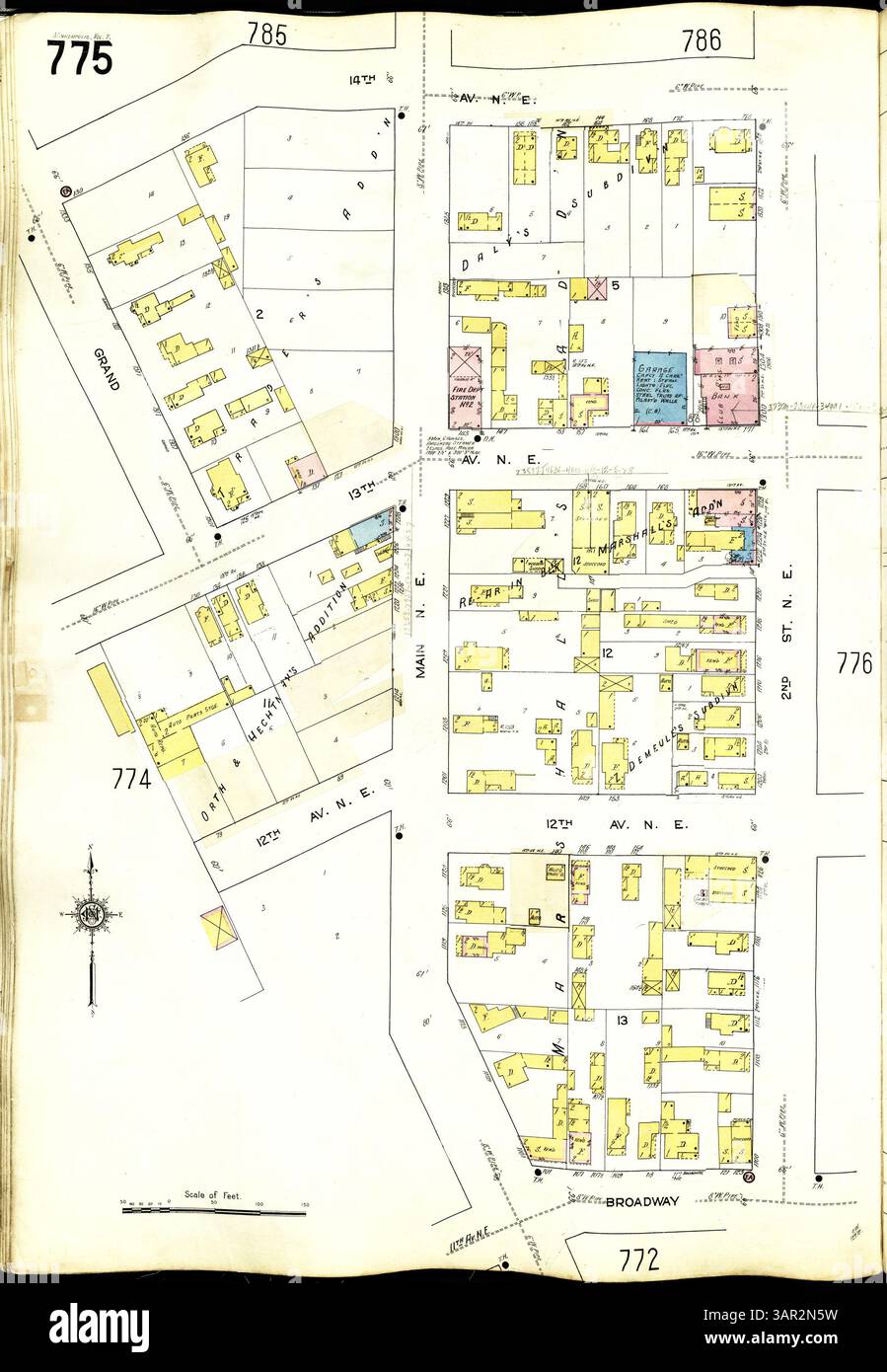 This volume of Sanborn fire insurance maps offers detailed, large-scale ...