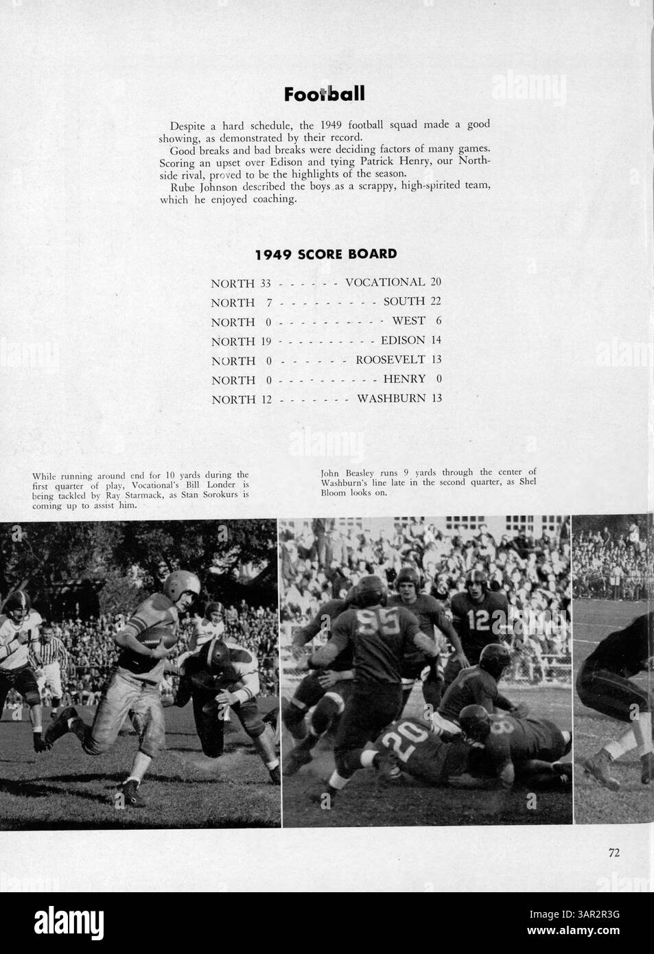 The 'Polaris' yearbook from 1950 at North High School reflects the key ...