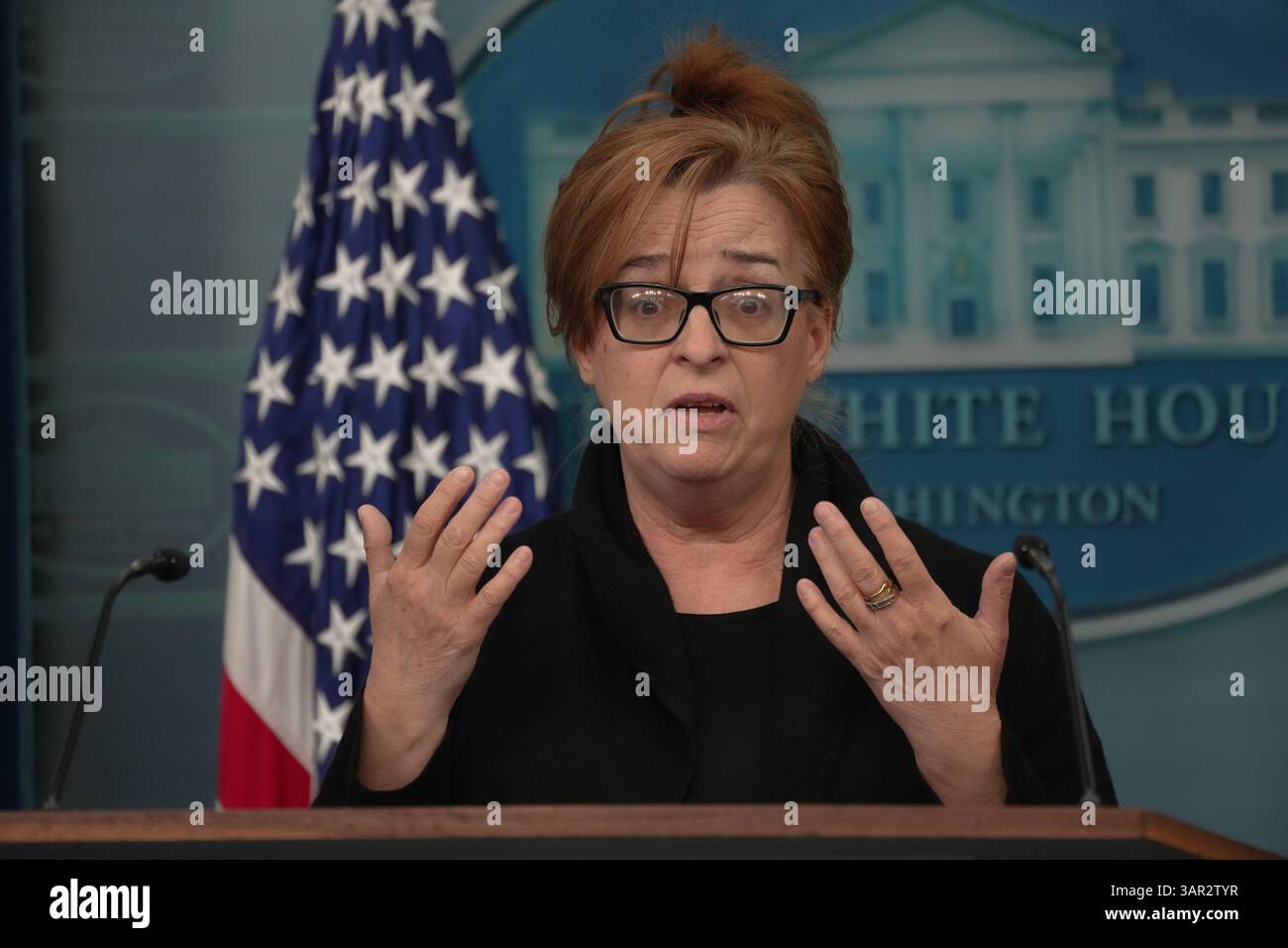 April 16, 2025, Washington, District of Columbia, USA: White House ...