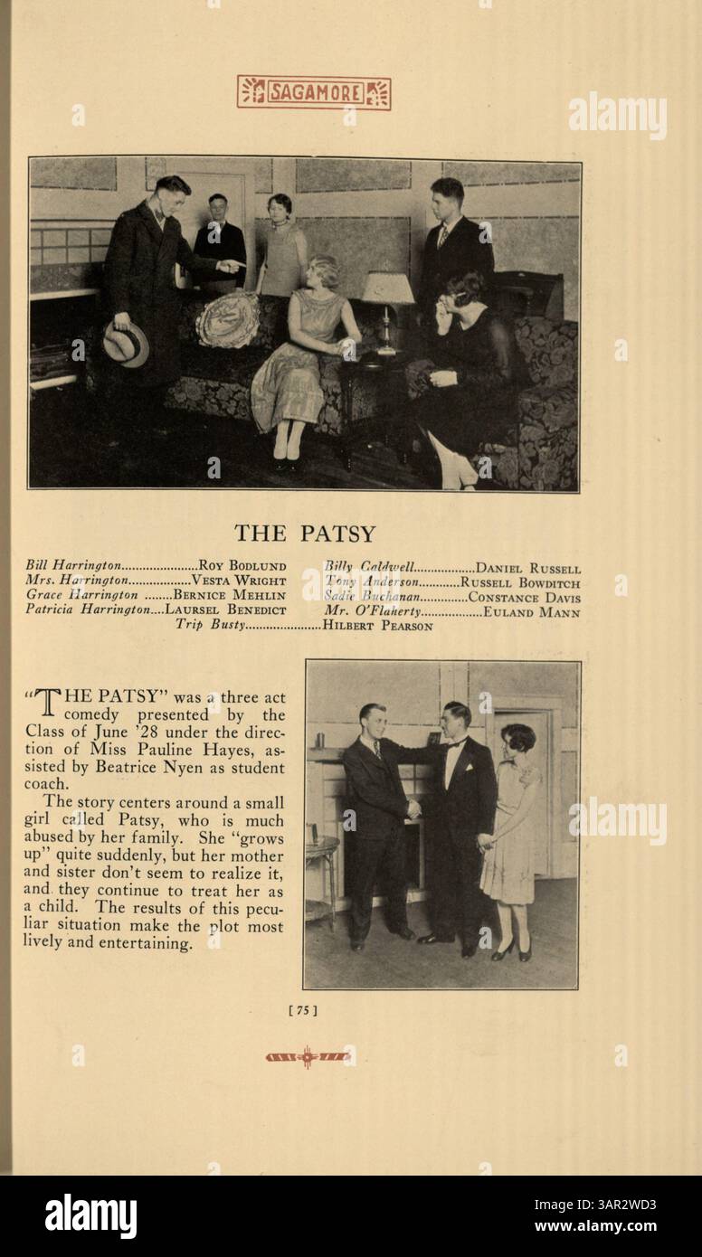This 1928 yearbook, Sagamore, features Roosevelt High School's ...