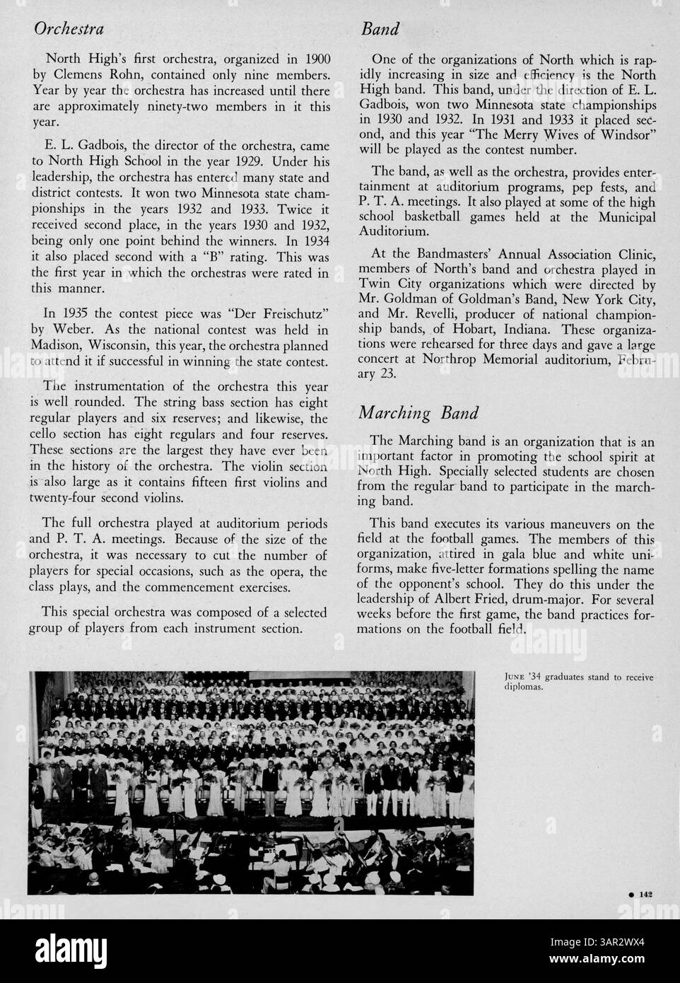 The 1935 Polaris Yearbook from North High School features the students ...