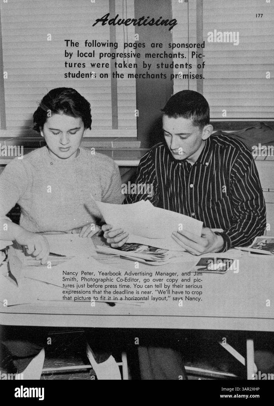 The 1958 'Bear' yearbook from Bloomington High School features ...