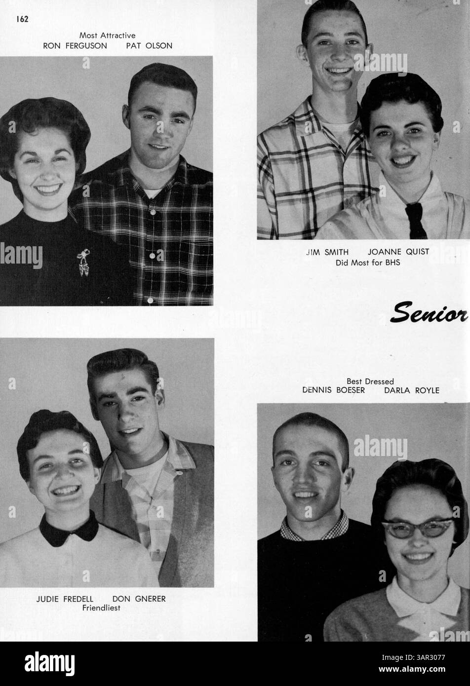 The 1958 Bloomington High Yearbook, Bear, is a visual record of the ...