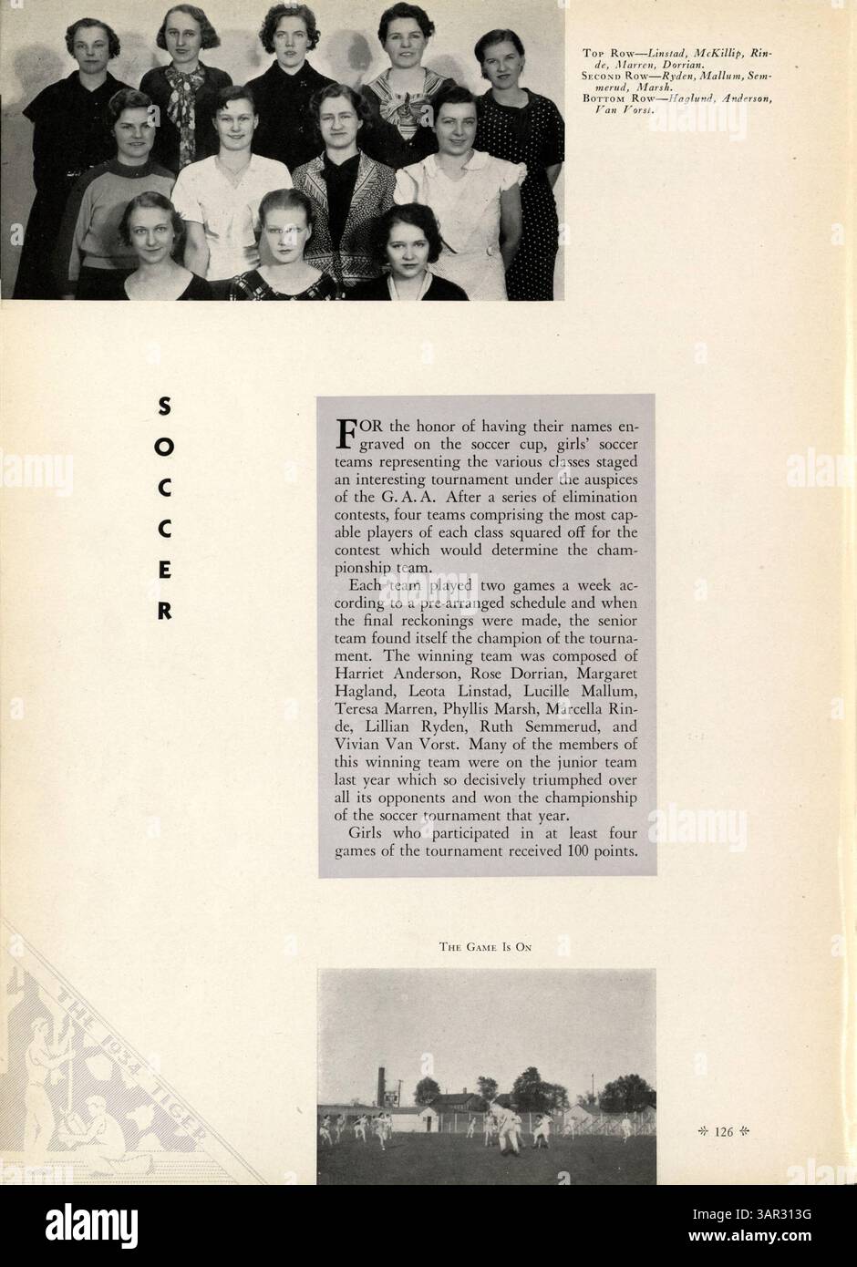 The 'Tiger 1934' Yearbook from South High School offers a detailed look ...