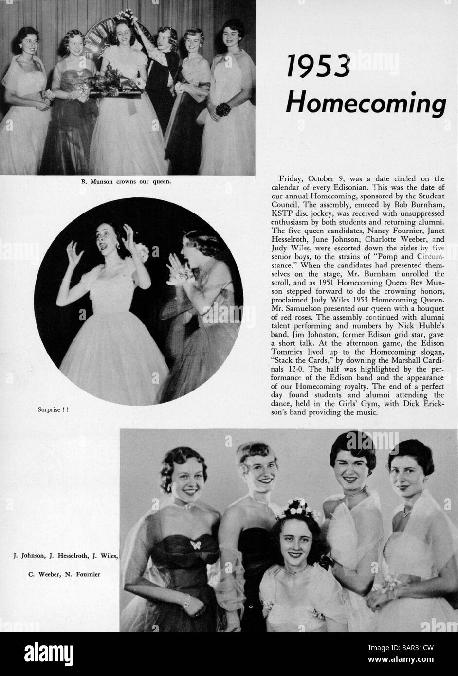 The 1954 Wizard Yearbook from Edison High School provides a snapshot of ...