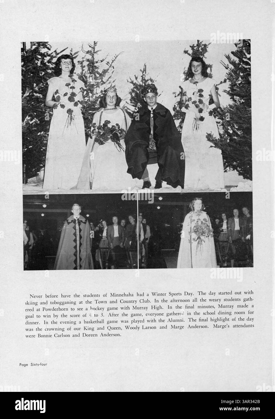 Minnehaha Academy's 1947 Antler Yearbook documents the students, faculty, athletics, and major ...