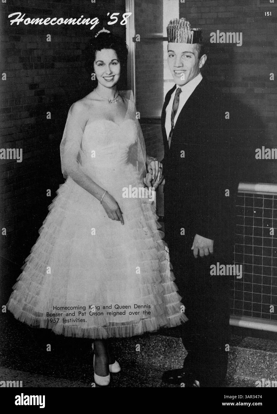 This yearbook, 'Bear 1958', from Bloomington High School documents ...