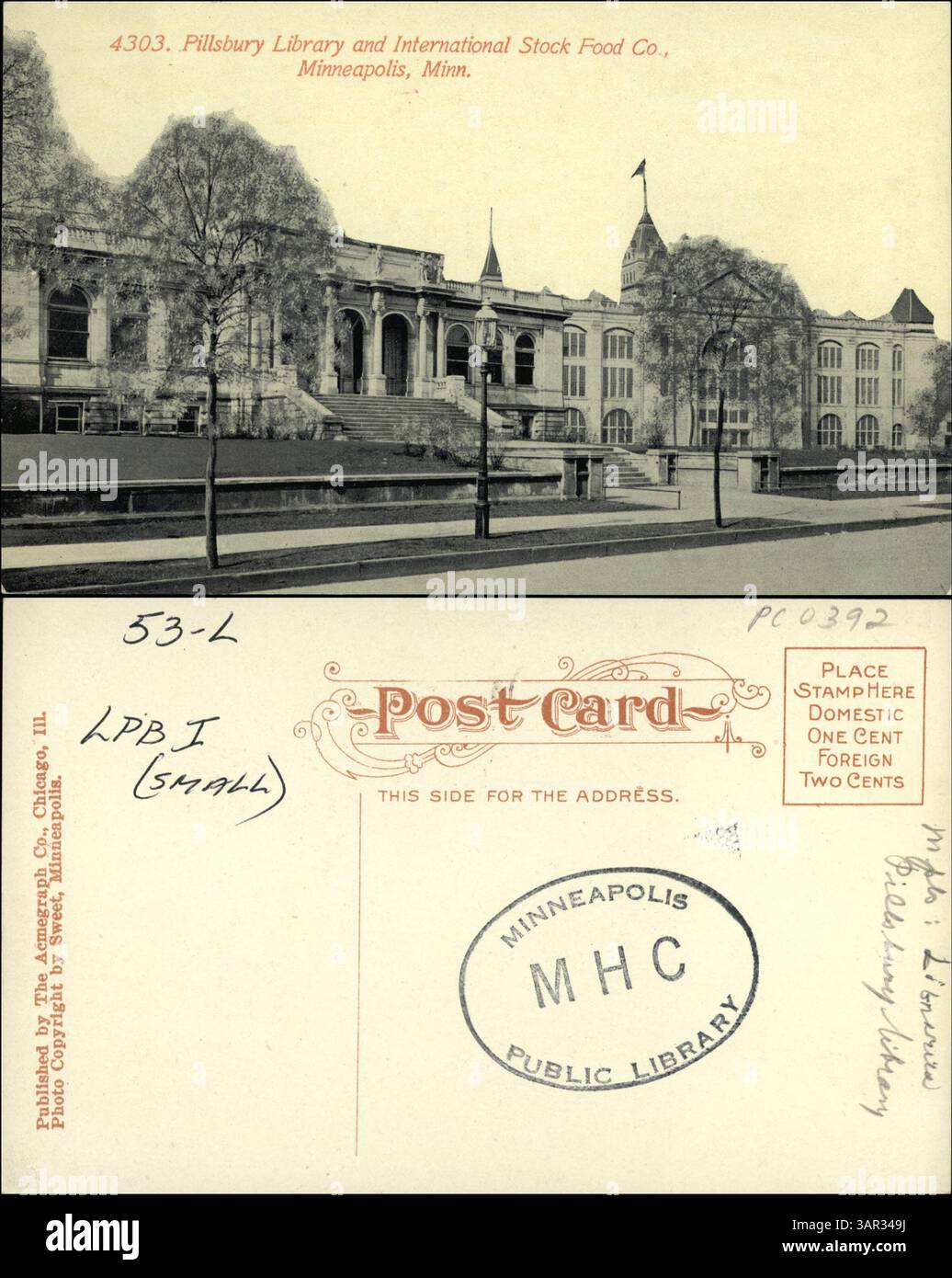 This photograph shows the exterior of the Pillsbury Library and the ...