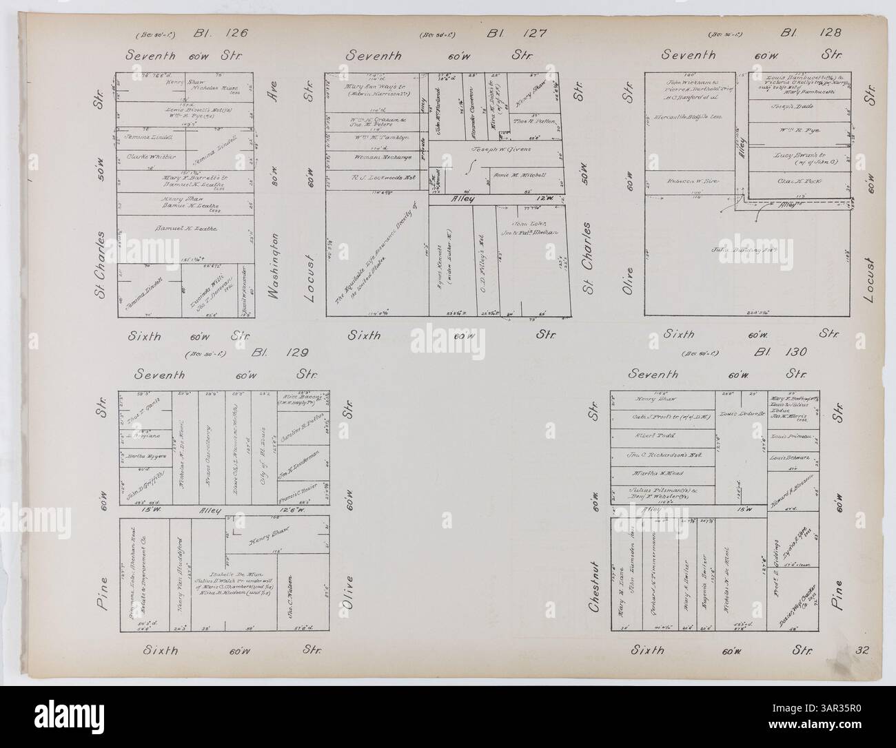 Pages 32 of Volume 1 of City Blocks, 1888-1892 provide detailed block ...