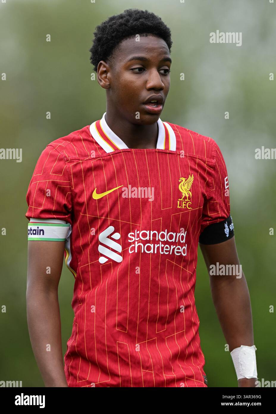 Liverpool, England, 16th April 2025. Alvin Ayman of Liverpool during ...