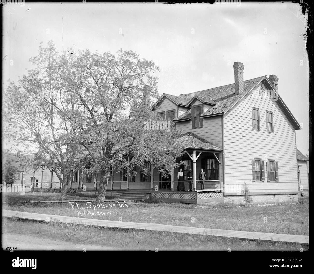 This photograph offers a general view of Fort Spokane, Washington ...