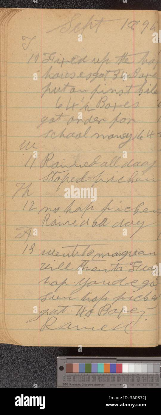 The 1894-1897 diary includes daily logs, financial documentation, and ...