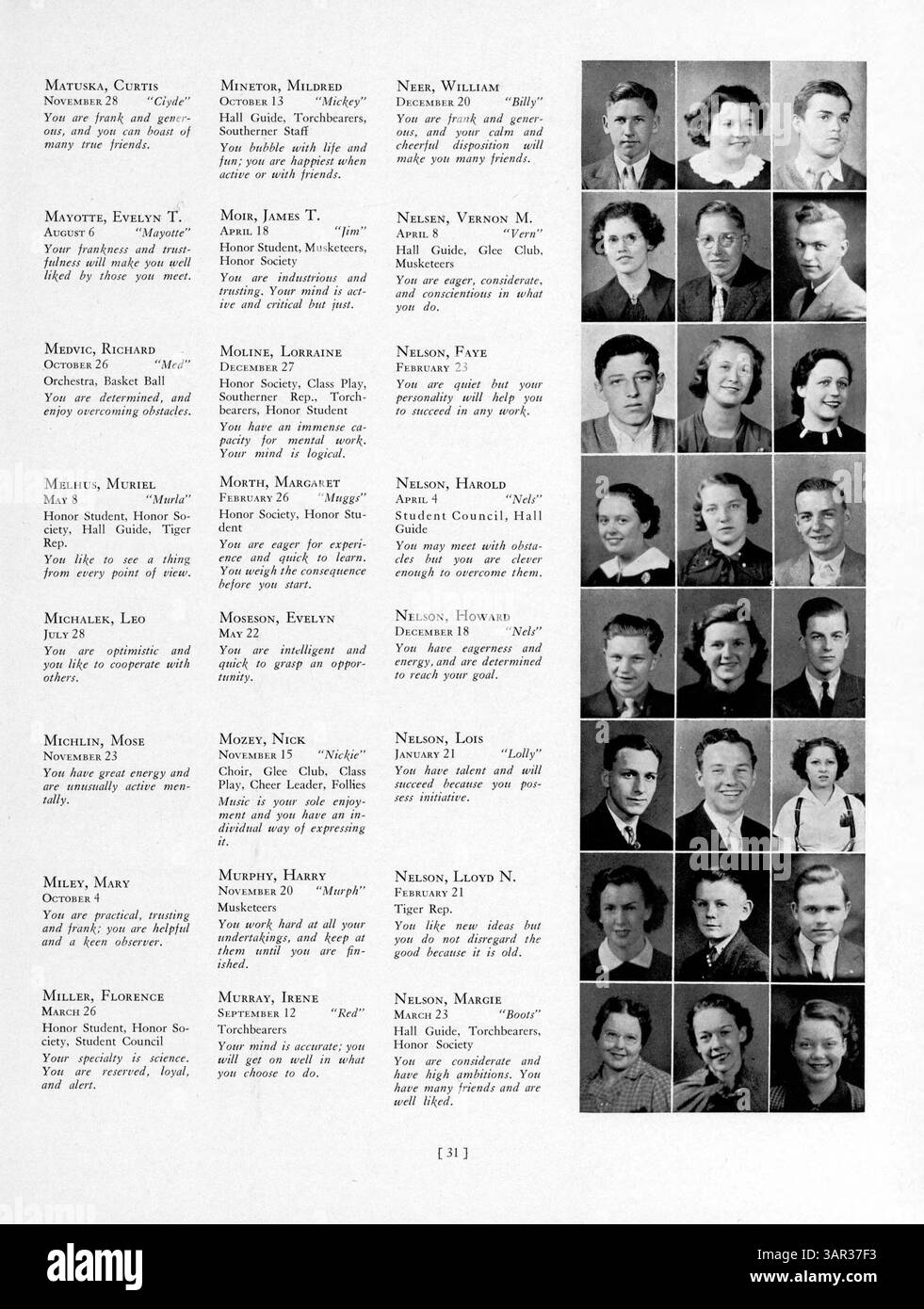 The 1937 'Tiger' yearbook from South High School reflects the students ...