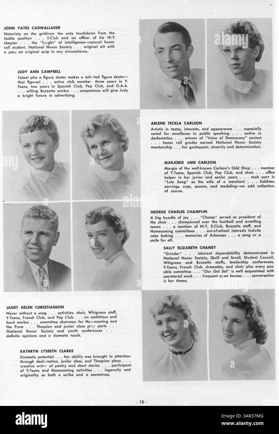 The Edina-Morningside High School Yearbook of 1956, the Whigrean, presents a snapshot of the ...