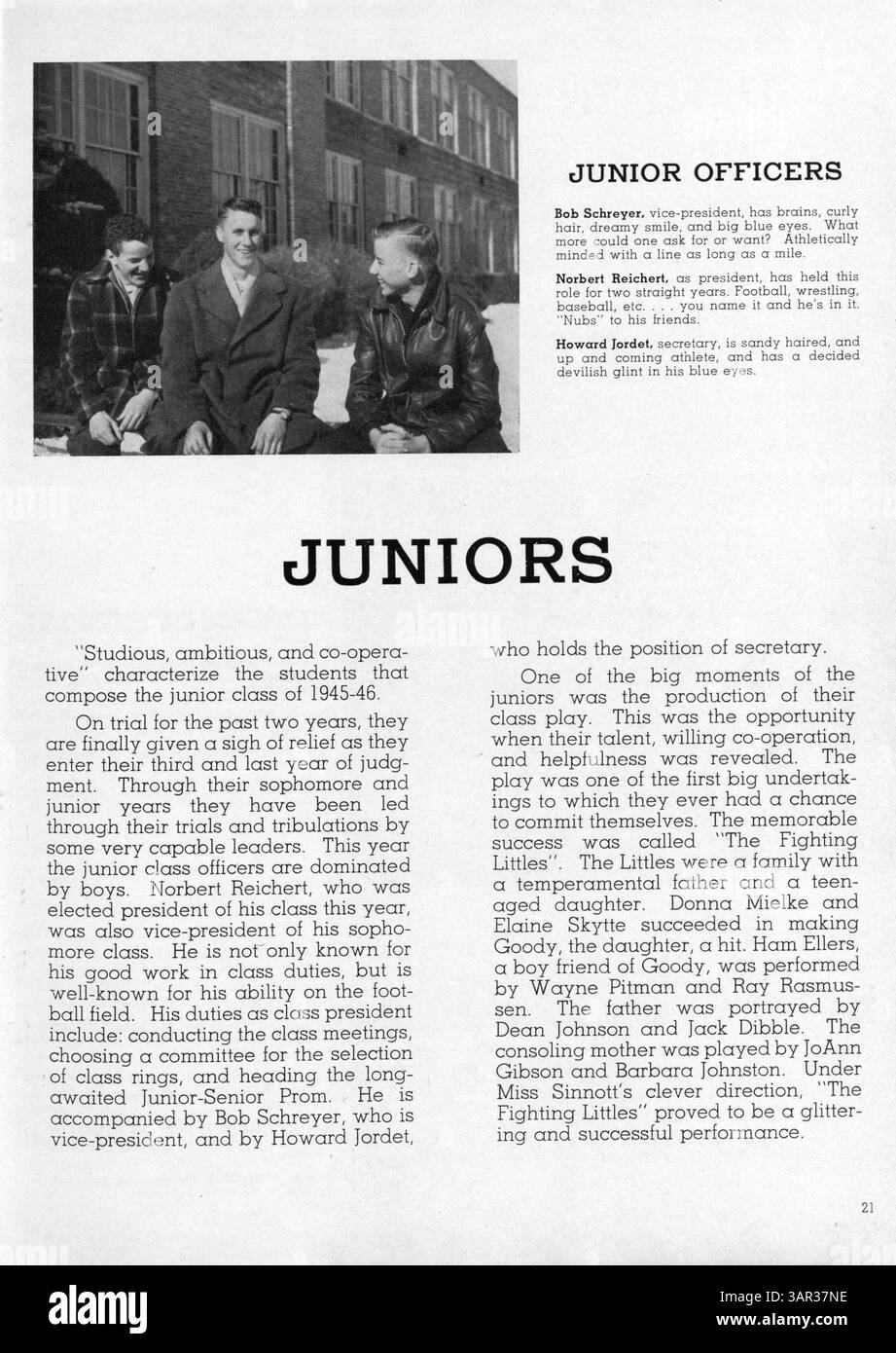 The 1946 Robbinsdale High School Yearbook, 'The 1946 Robin,' is a ...