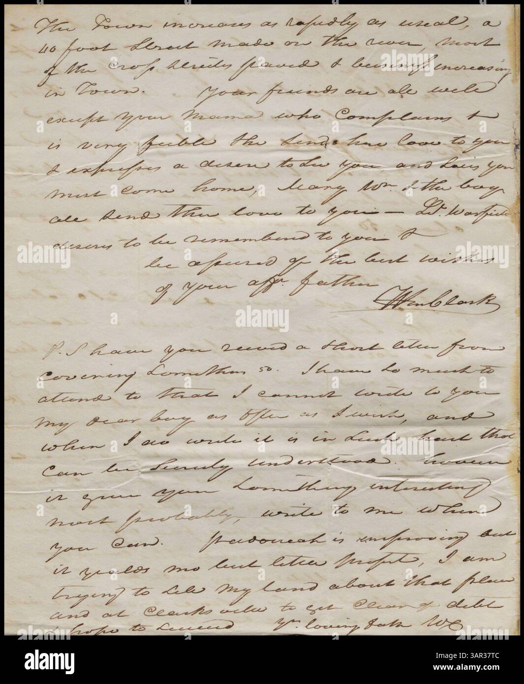 William Clark's letter, dated February 28, 1830, from St. Louis to ...
