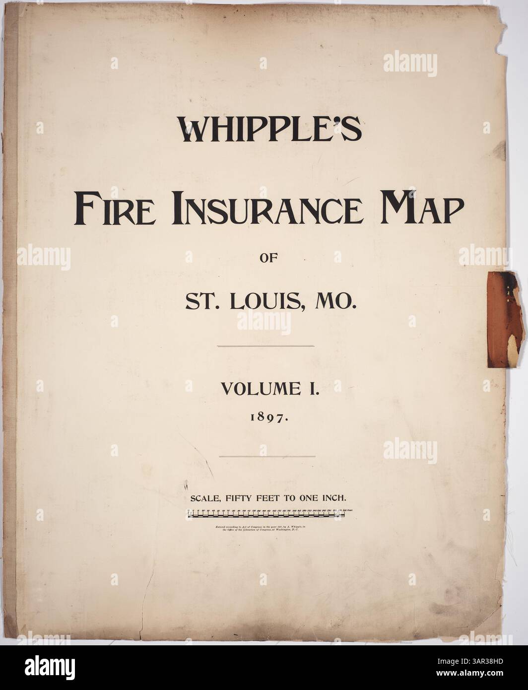 This title page from Whipple's Fire Insurance Map of St. Louis ...