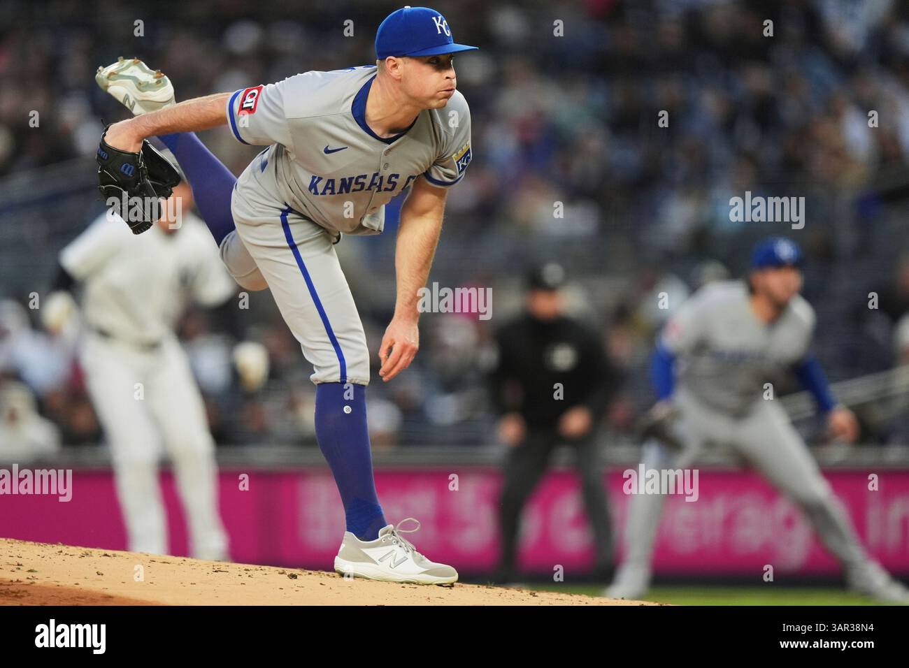 Kansas City Royals' Kris Bubic pitches during the first inning of a ...
