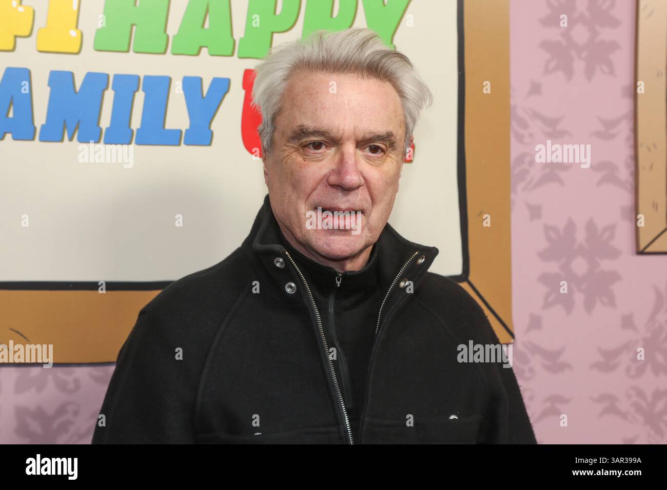 David Byrne attends the "#1 Happy Family USA" premiere at Metrograph on ...