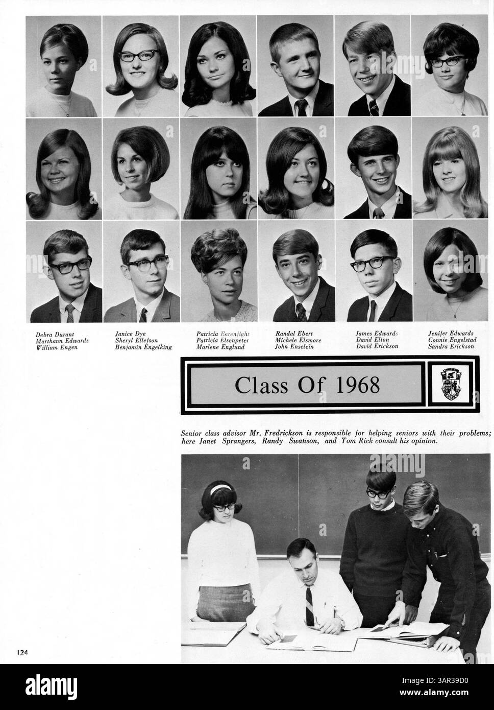 The 1968 Talons yearbook from Cooper High School highlights students ...