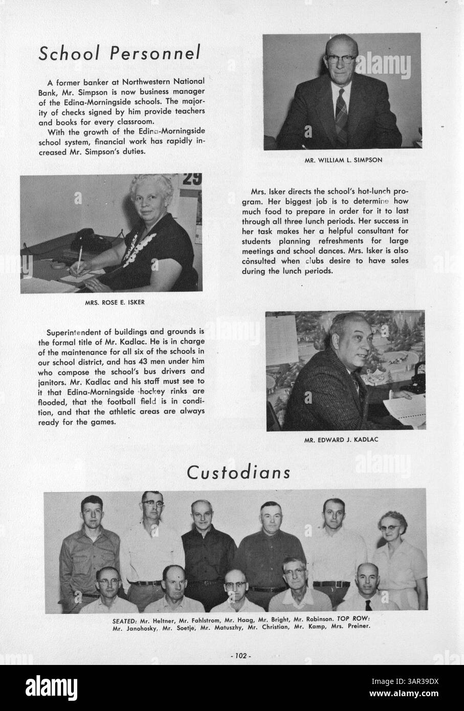 The 1957 Whigrean yearbook from Edina-Morningside High School provides ...