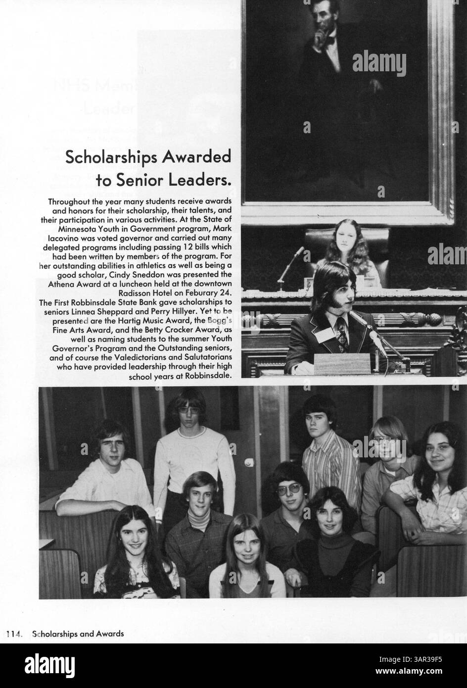 The 1976 Robbinsdale High Yearbook captures the school year’s ...