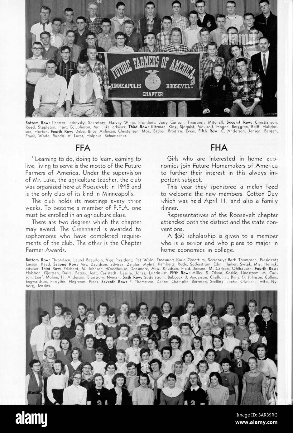 The 1958 Roosevelt Yearbook, 'Sagamore,' commemorates Minnesota's ...