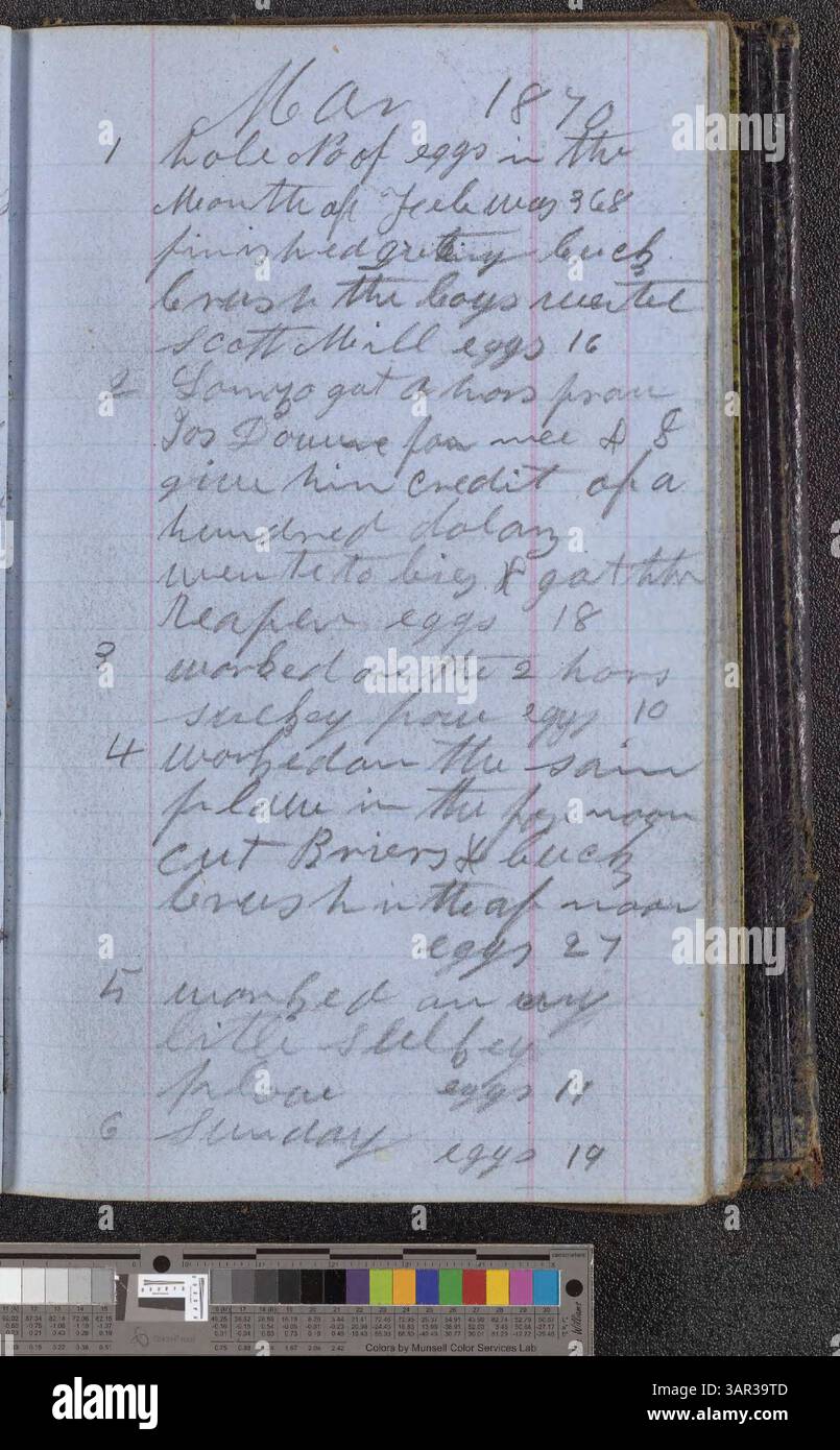 This diary contains daily entries covering personal activities ...