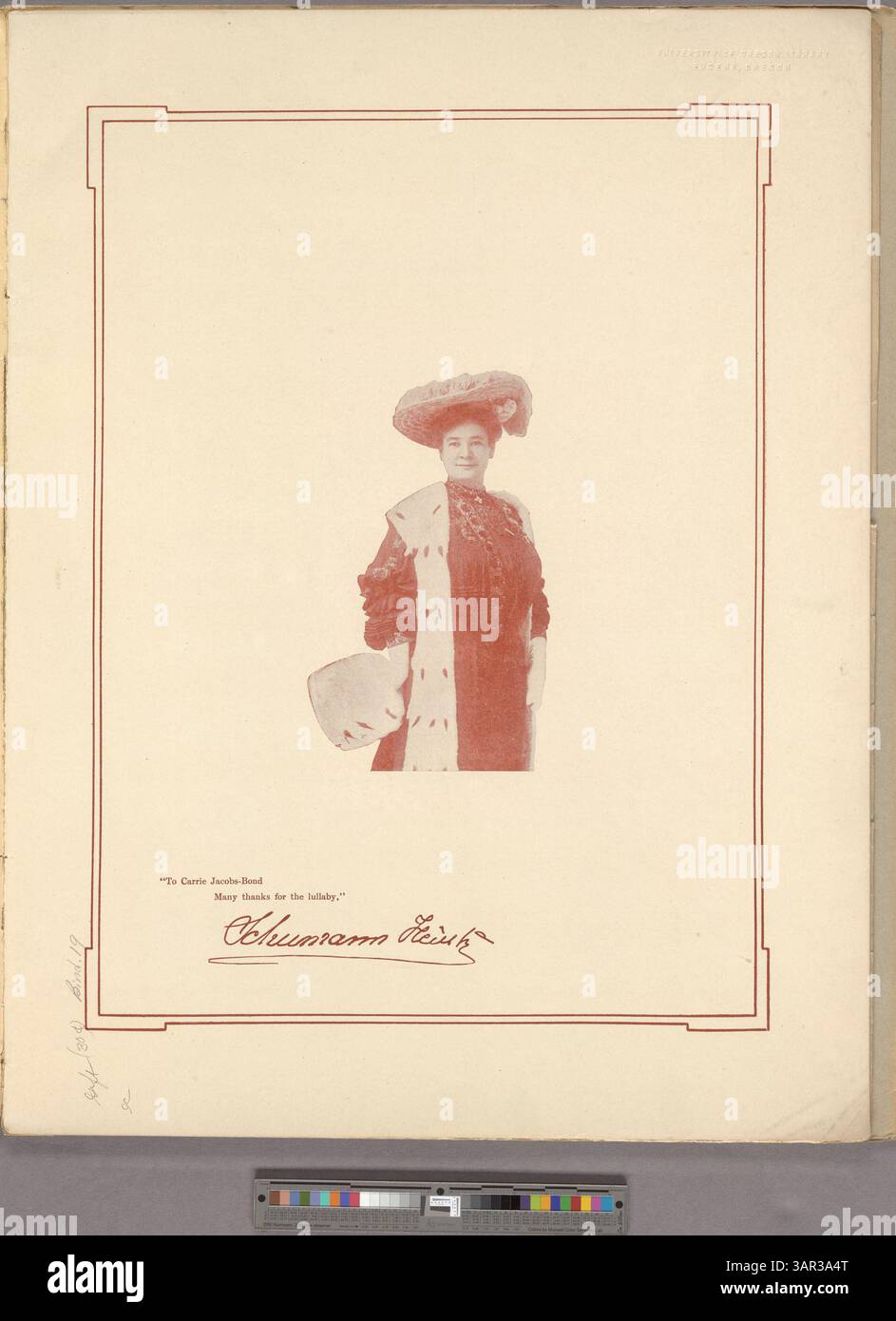 This sheet music, 'Two Songs for Contralto', was sung by Madame ...