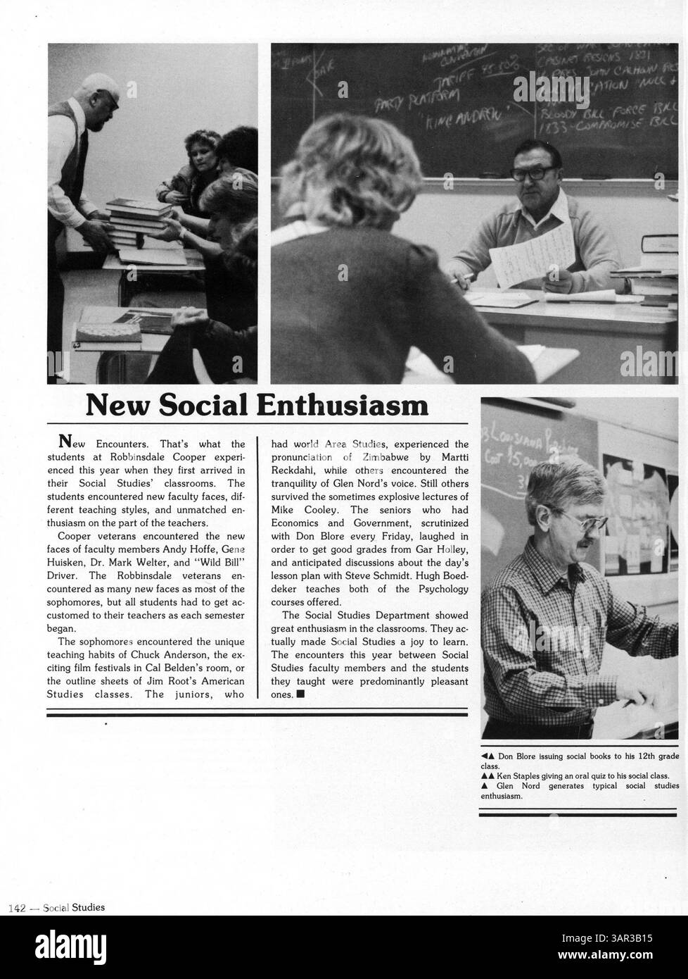 The 1983 'Talons' yearbook from Cooper High School highlights academic ...