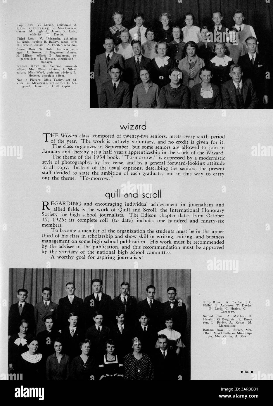 The 1934 Edison Yearbook offers a detailed account of student life ...