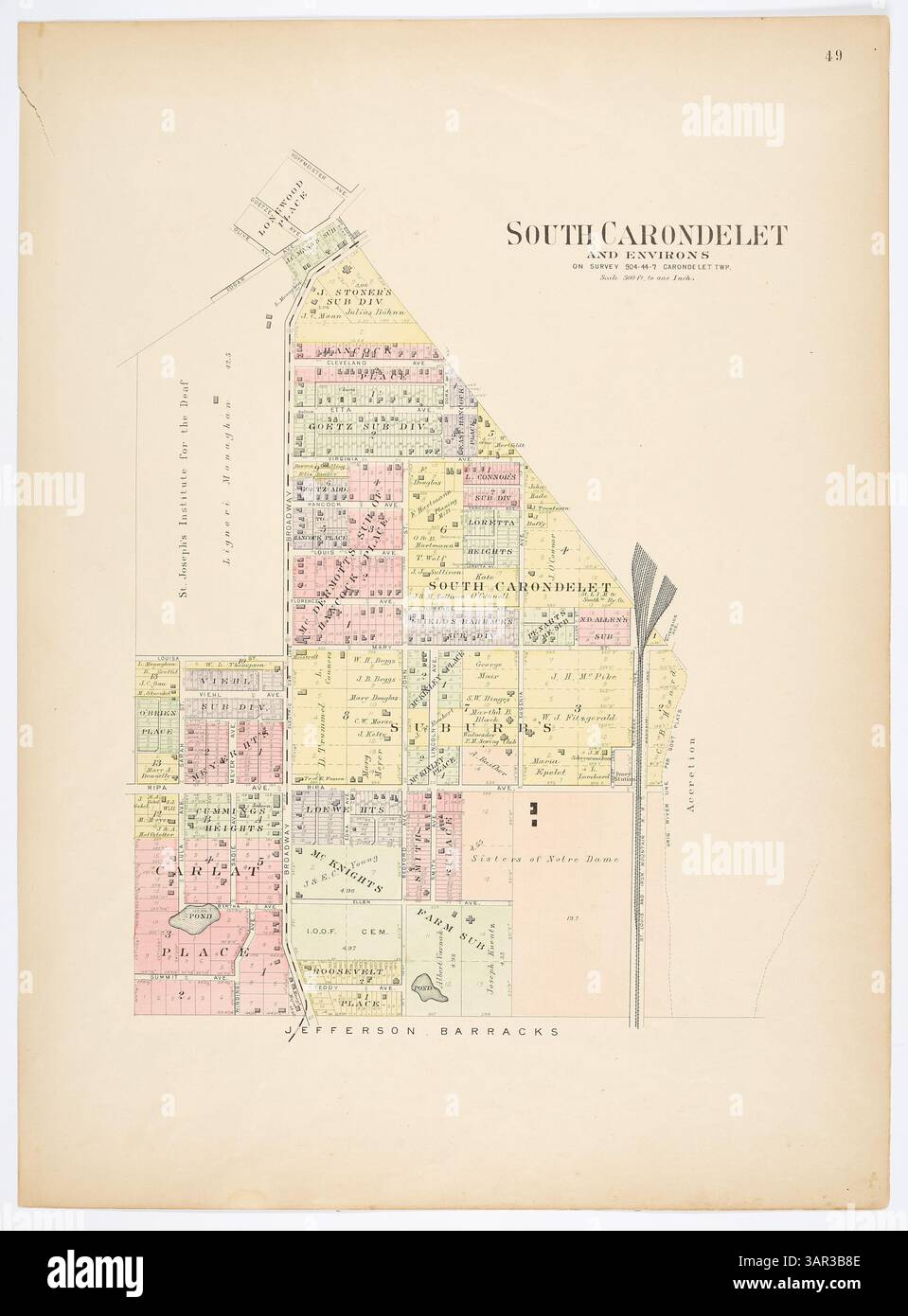 St louis county plat hi-res stock photography and images - Alamy