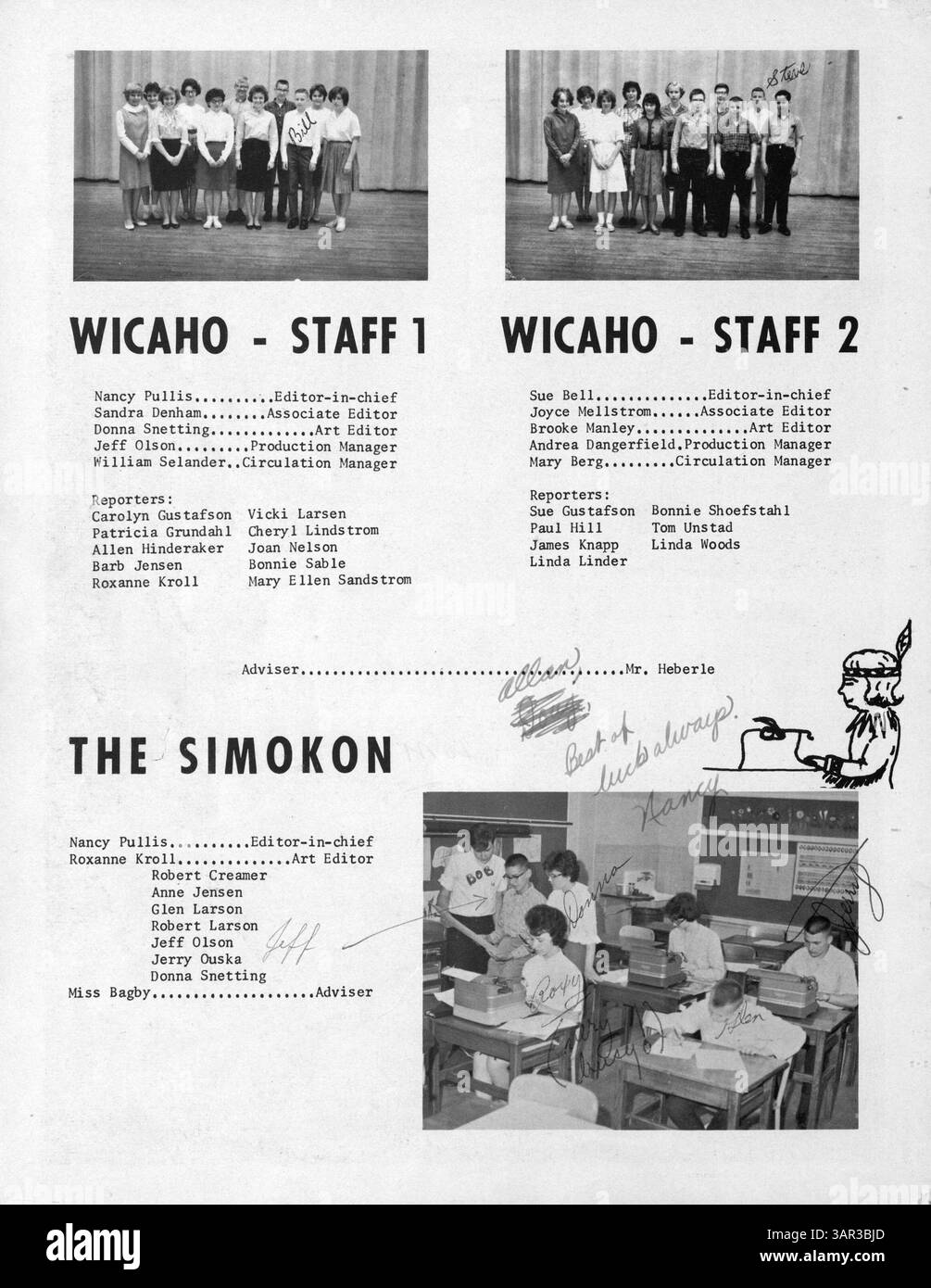 This yearbook, The Simokon, documents Nokomis Junior High's 1962-1963 ...