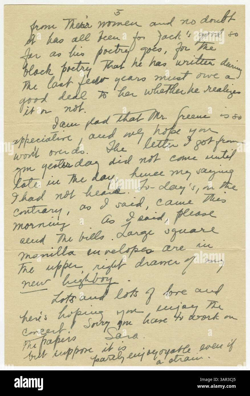 Sara writes to Ernst Filsinger about her visits to Old Lyme and Old ...